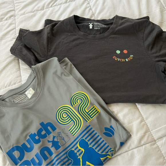Dutch Bros | Tops | Dutch Bros Set Black And Gray With Graphic Designs ...